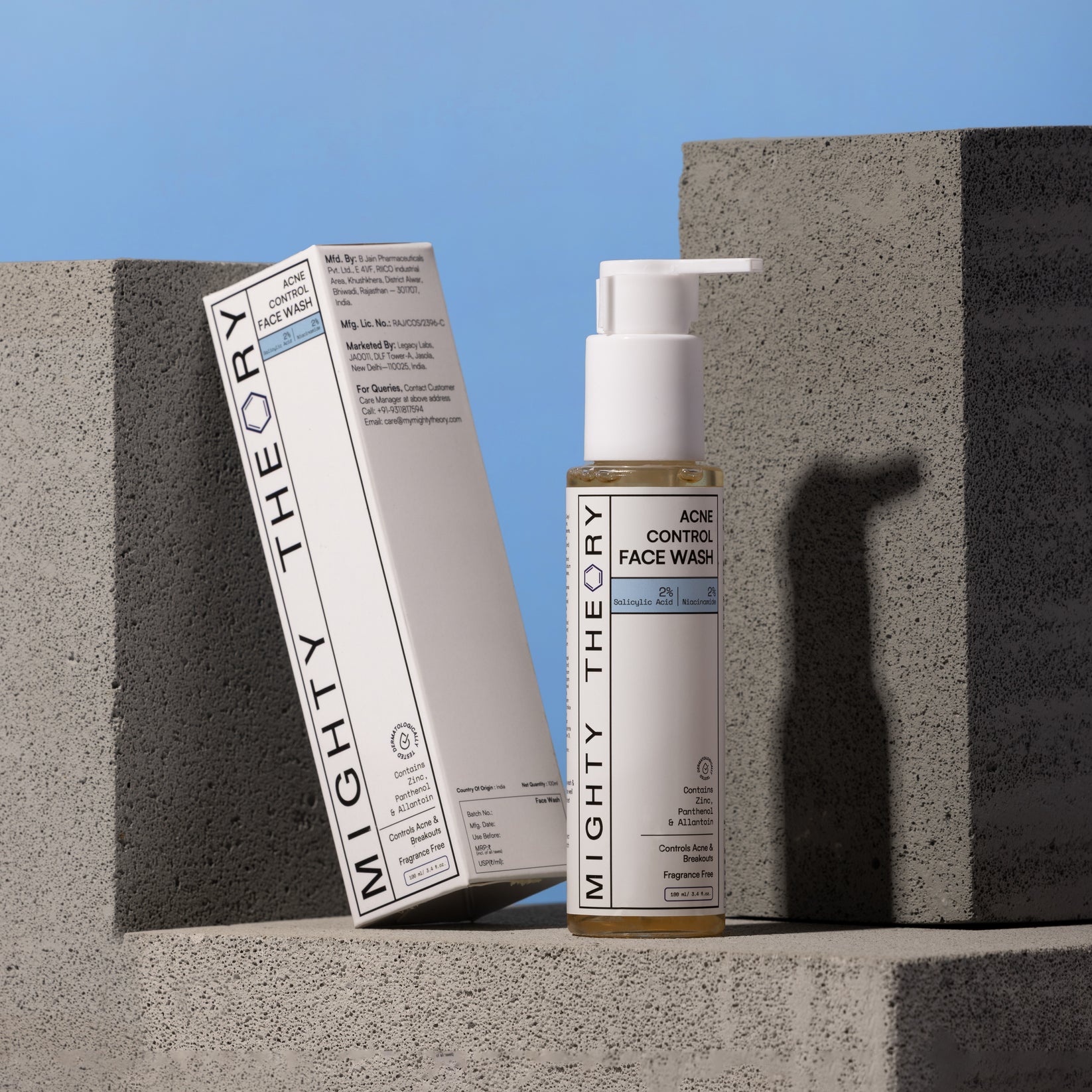 Buy Acne Control Face Wash 100ml - Face Wash | Mighty Theory